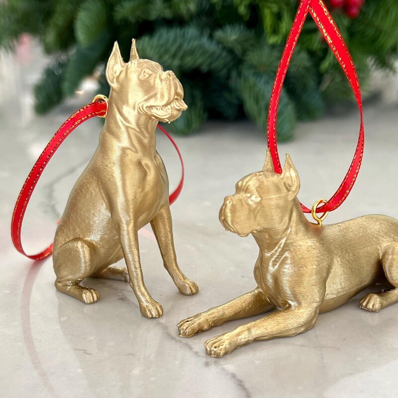 Boxer Ornament - Etsy
