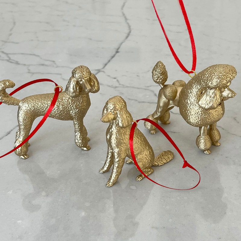 3d Poodle Christmas Ornament - Etsy