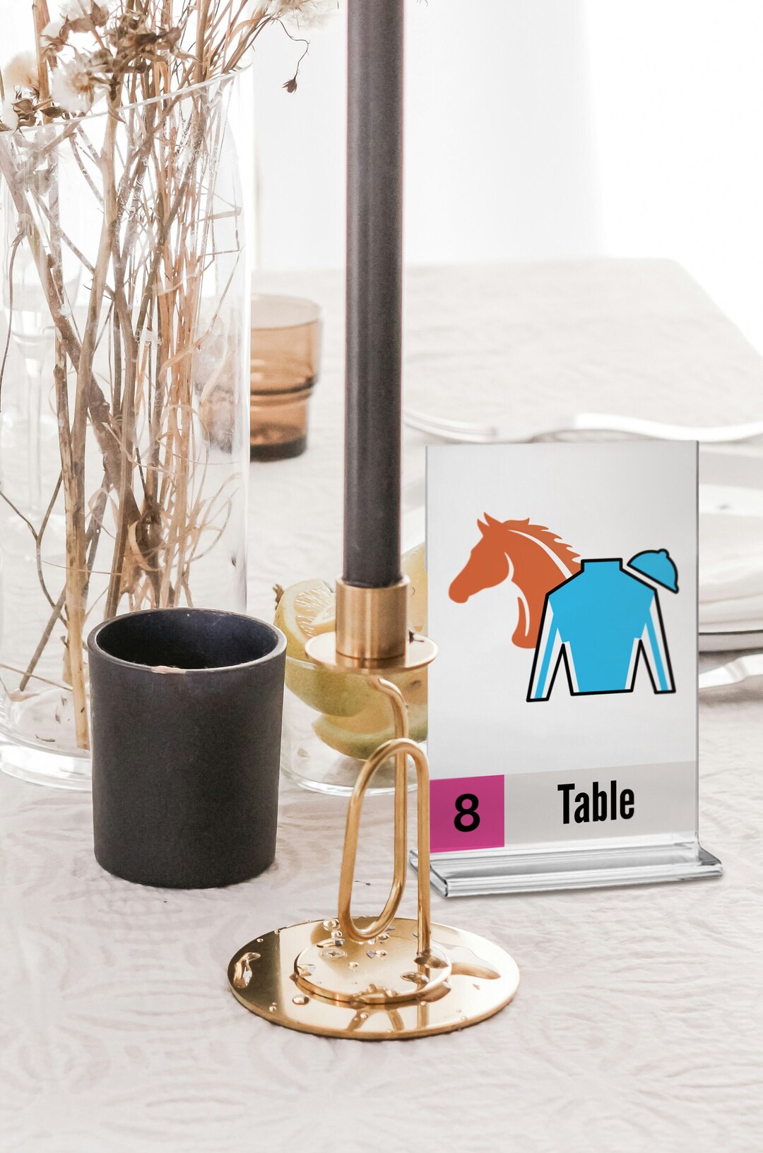 Personalized Racehorse Jockey Silks Table Sign: Custom Derby Party ...