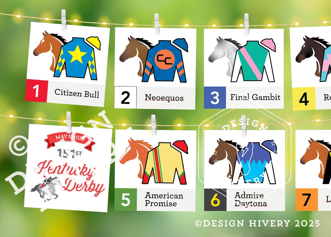 2026 Kentucky Derby Banner, Derby Decoration, Official Horses, Jockey ...