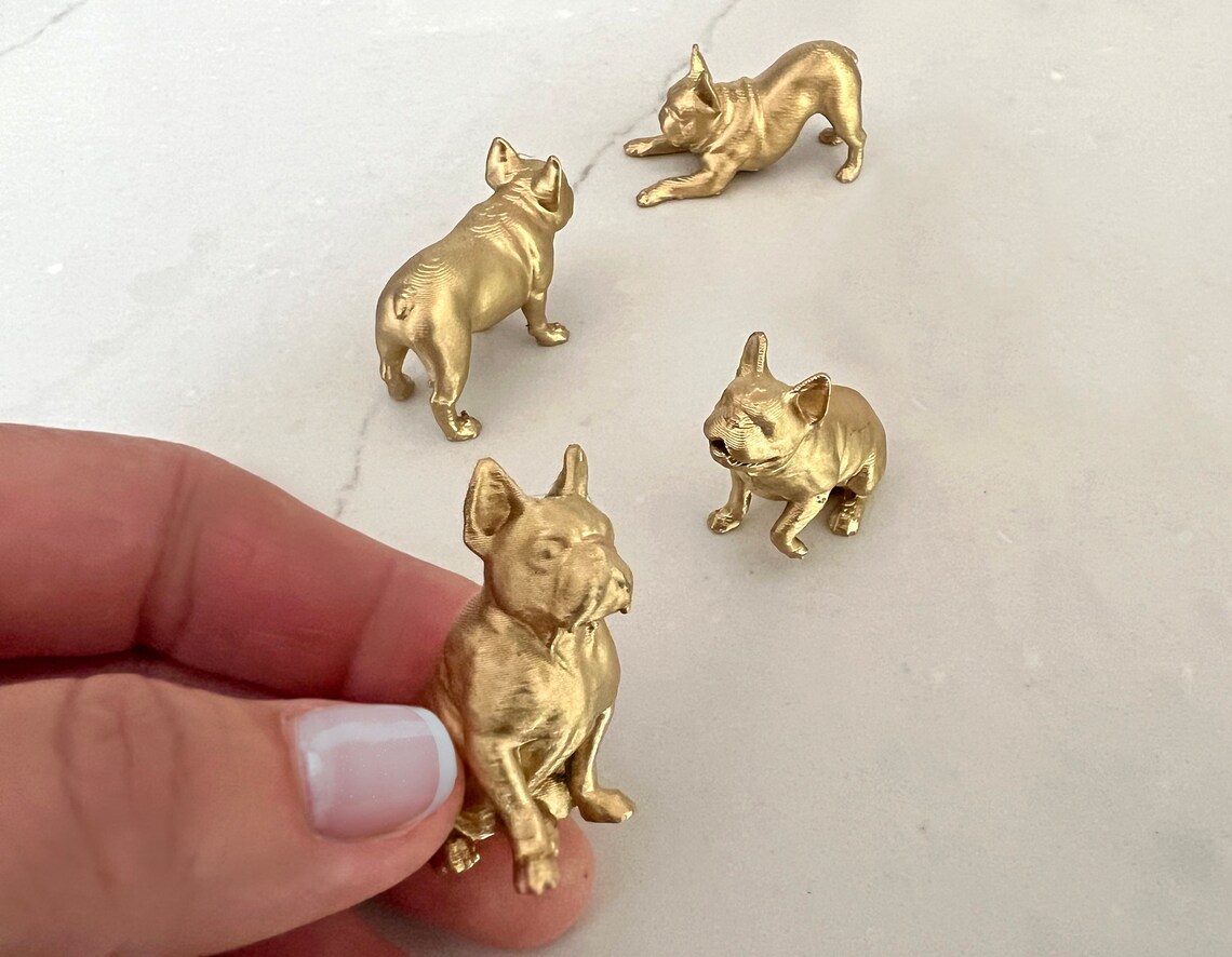 French Bulldogs, Set of 4, Figures, Frenchies, Weddings, Table Decor ...
