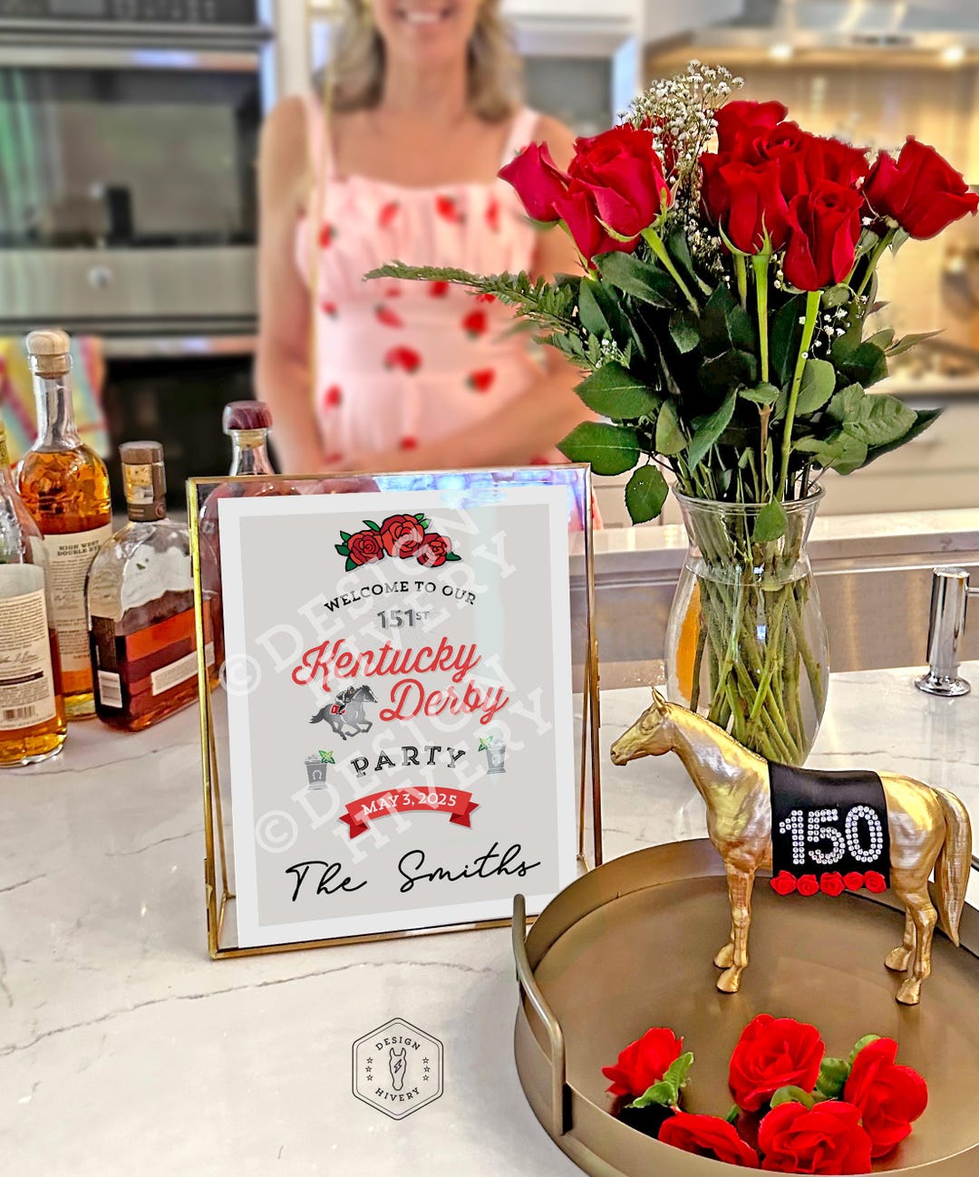 2026 Kentucky Derby Party Welcome Sign, Personalize With Name, Derby ...