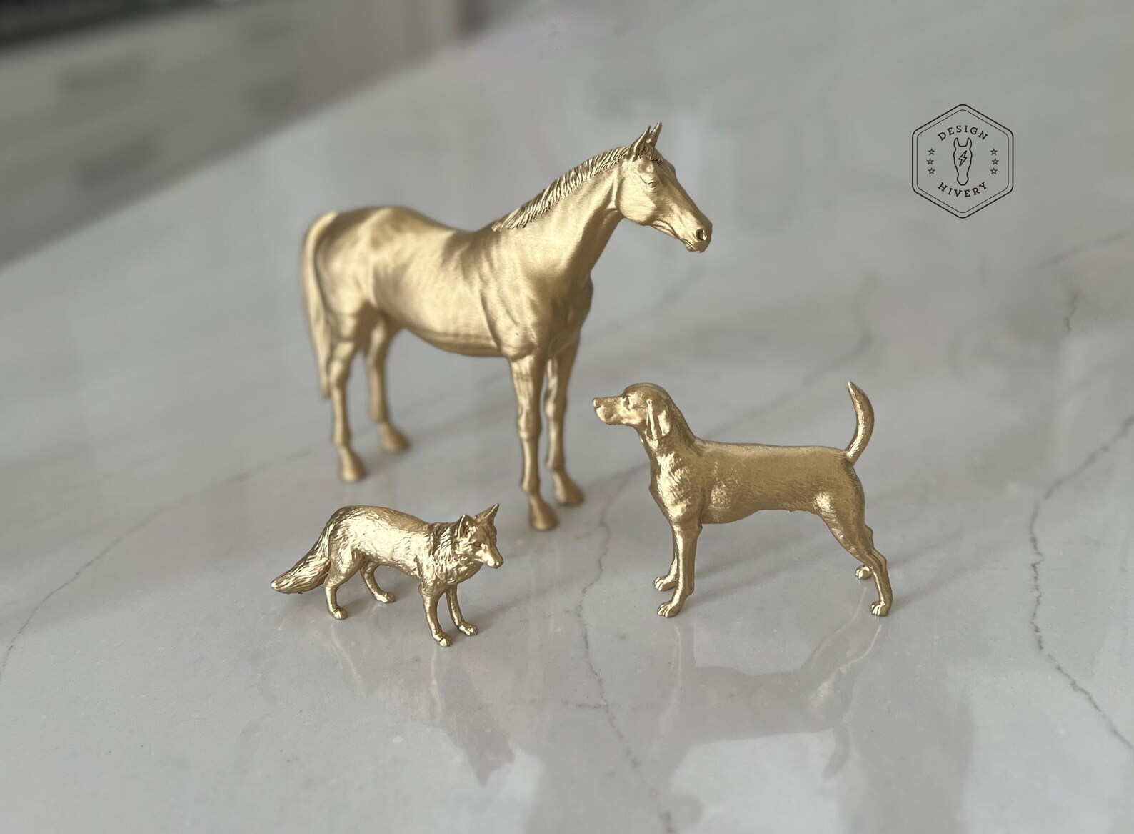 Fox Hunting Figures – Horse, Hounds & Fox Figurines, Equestrian Decor ...