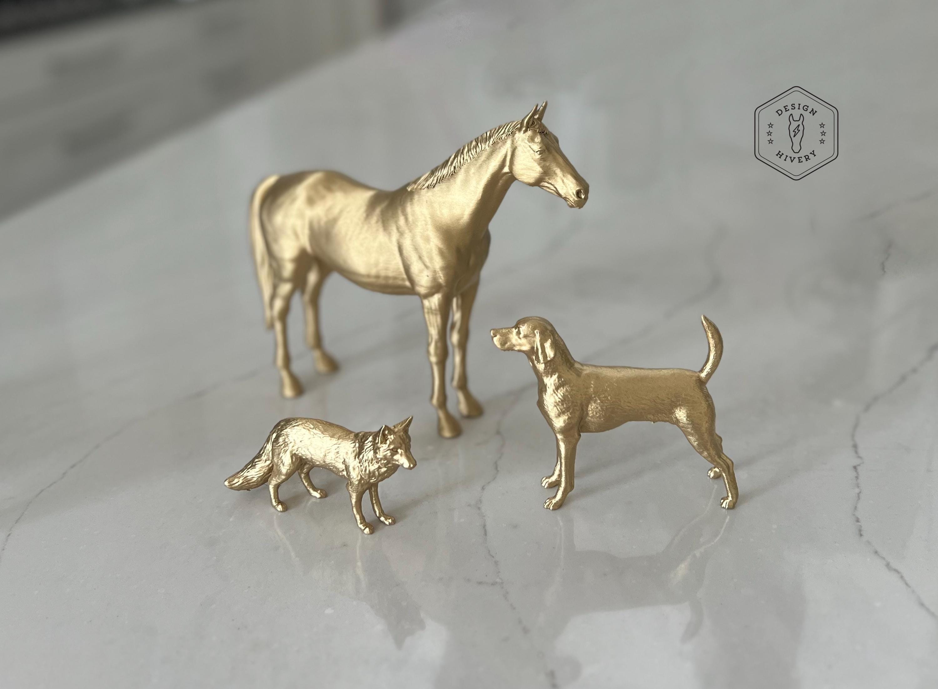 Fox Hunting Figures – Horse, Hounds & Fox Figurines, Equestrian Decor ...