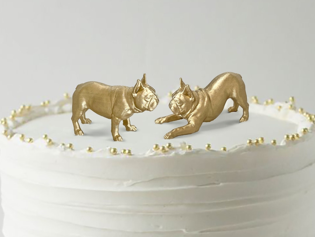 French Bulldog, Cake Topper, Wedding, Birthday, Frenchie, Gift, Decor ...