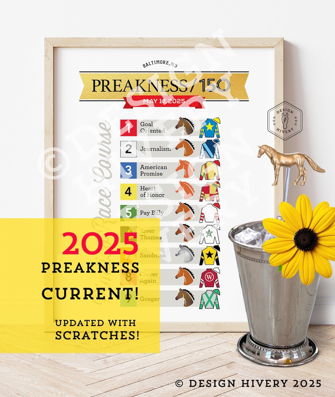 Preakness 151 Poster 2026, WILL BE UPDATED, Preakness Party Decoration ...