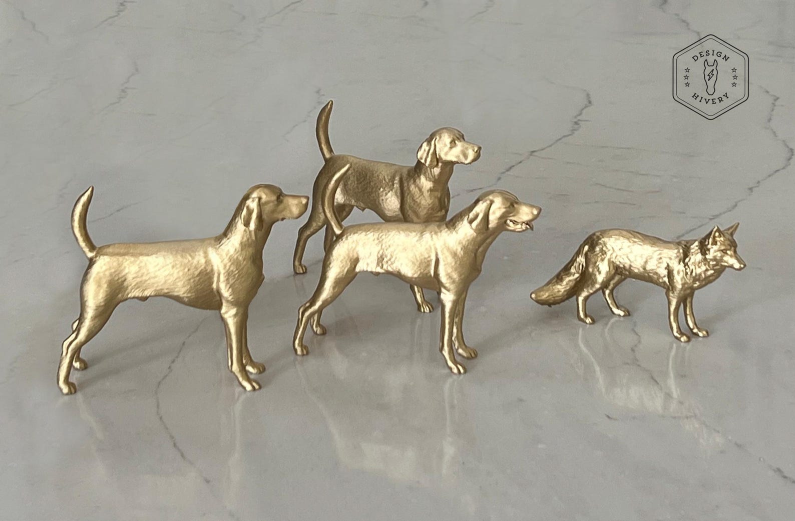 Fox Hunting Figures – Horse, Hounds & Fox Figurines, Equestrian Decor ...