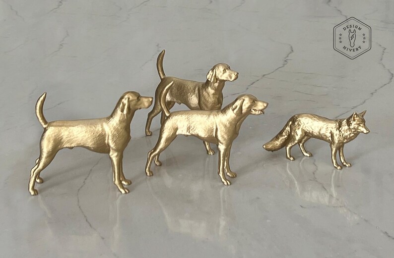 Fox Hunting Figures – Horse, Hounds & Fox Figurines, Equestrian Decor ...