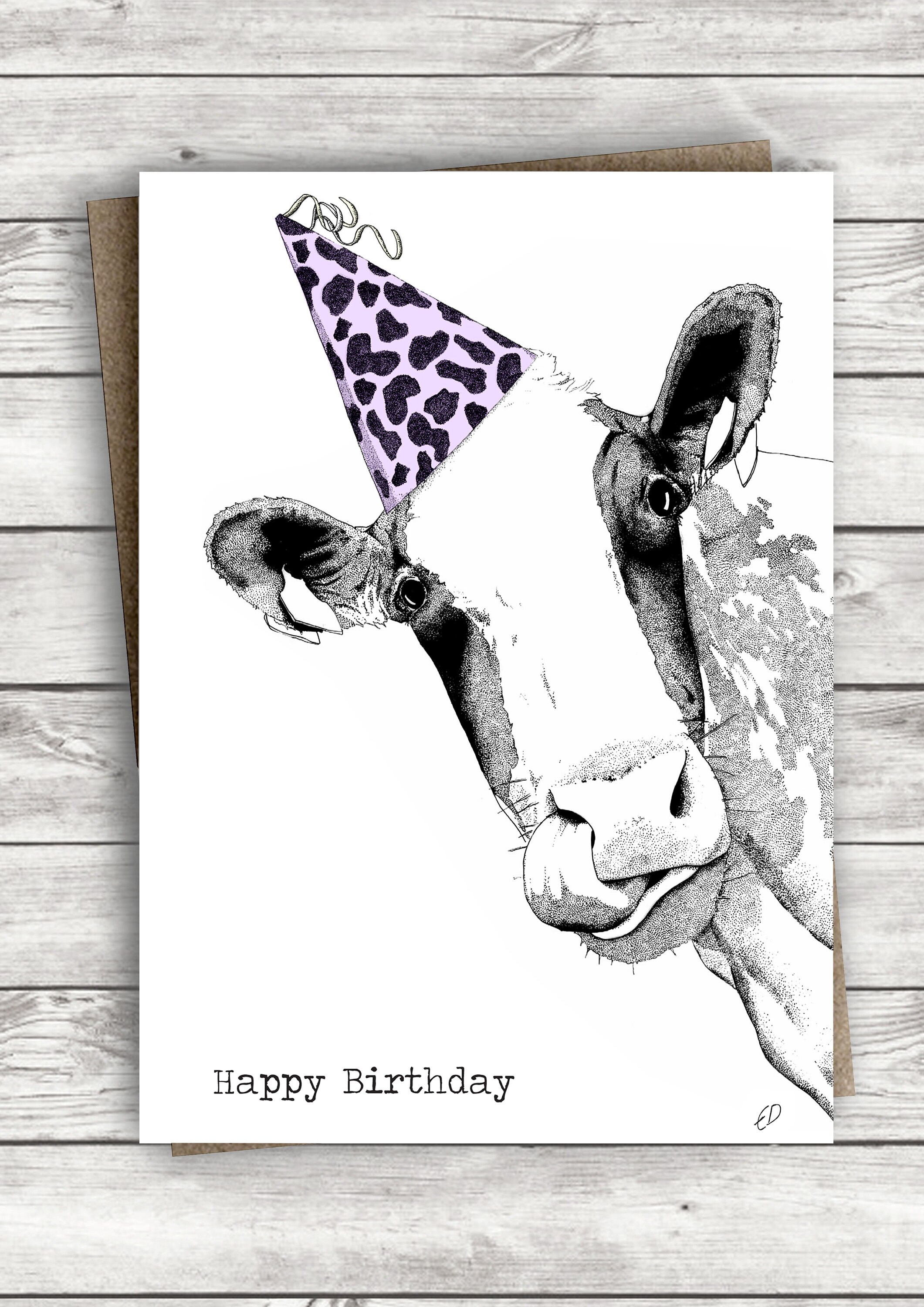 Pack of 6 Animal Birthday Cards - Cute Birthday Card Pack - Funny ...