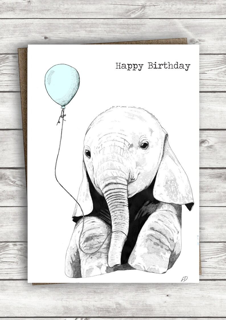 Pack of 6 Animal Birthday Cards Cute Birthday Card Pack | Etsy