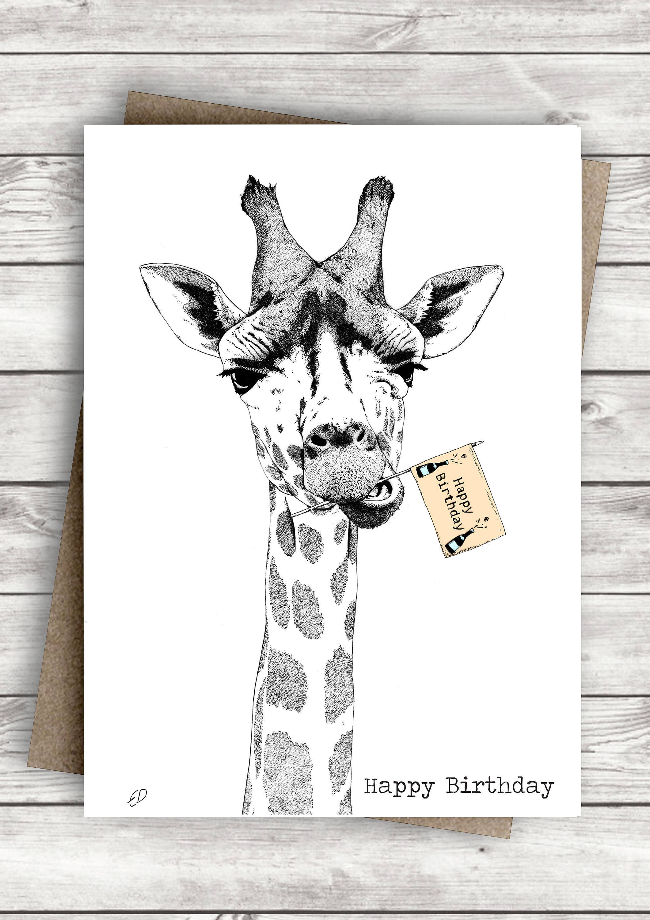 Pack of 6 Animal Birthday Cards - Cute Birthday Card Pack - Funny ...