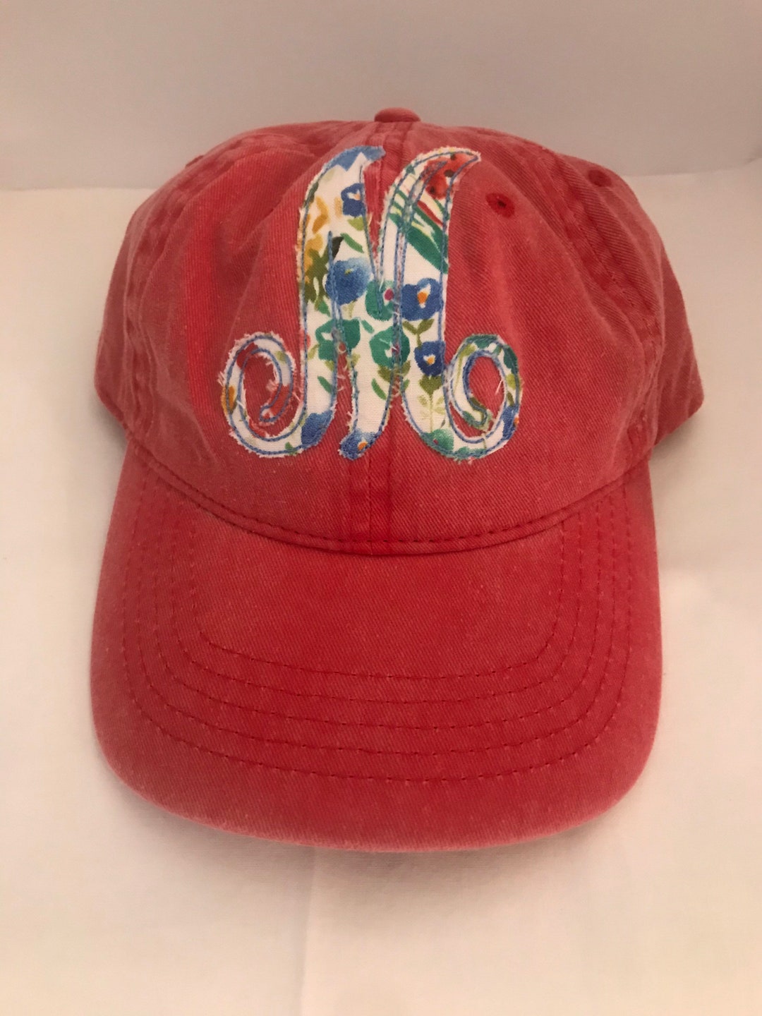 Raggy Monogram Cap - Etsy