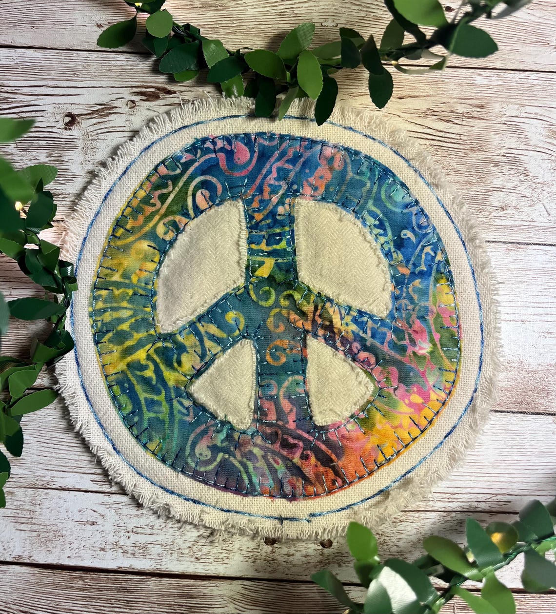 Simple Peace Sign Patch - Etsy