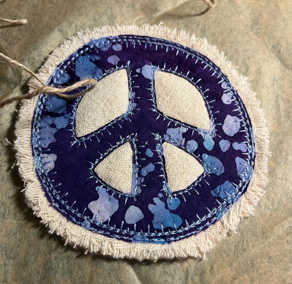 Simple Peace Sign Patch - Etsy