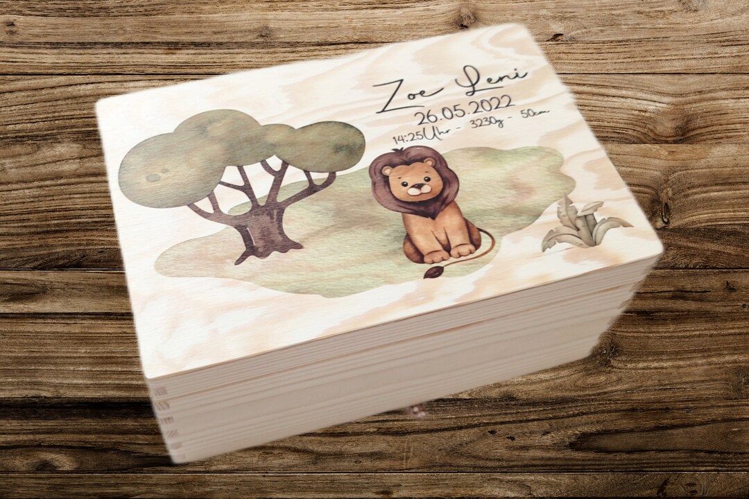 Memory Box Memory Box Safari Animals Jungle Lion Elephant Monkey ...