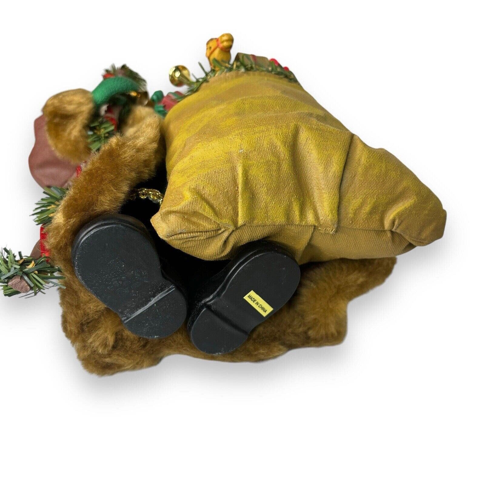 VTG Father Christmas Papier Mache Figurine Cloak Staff Clothtique? Toy ...