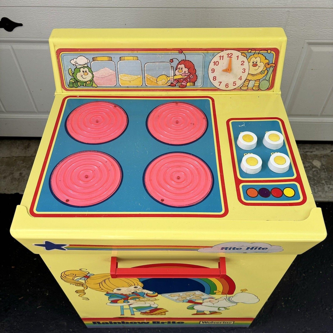 Vintage Rainbow Brite Rite Hite Kitchen Stove Play Set 1980s Metal ...
