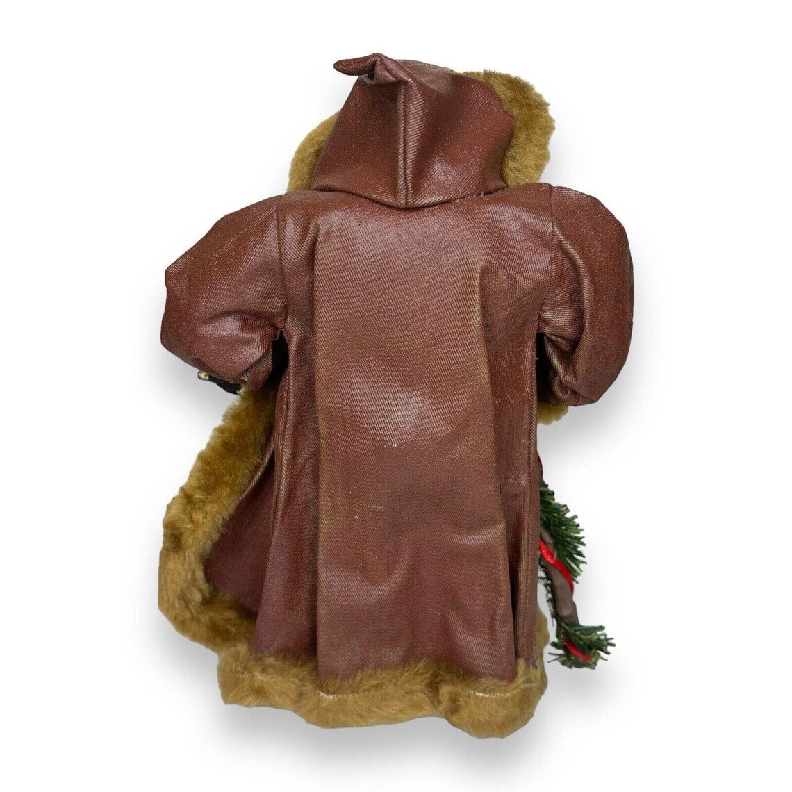 VTG Father Christmas Papier Mache Figurine Cloak Staff Clothtique? Toy ...