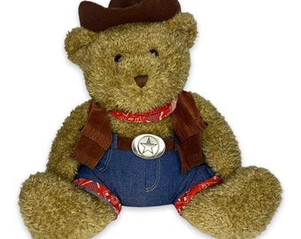 Cowboy Teddy Bear - Etsy