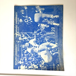 Vintage Butler Vs Valparaiso Butler Bowl Official Program 1975 Football ...