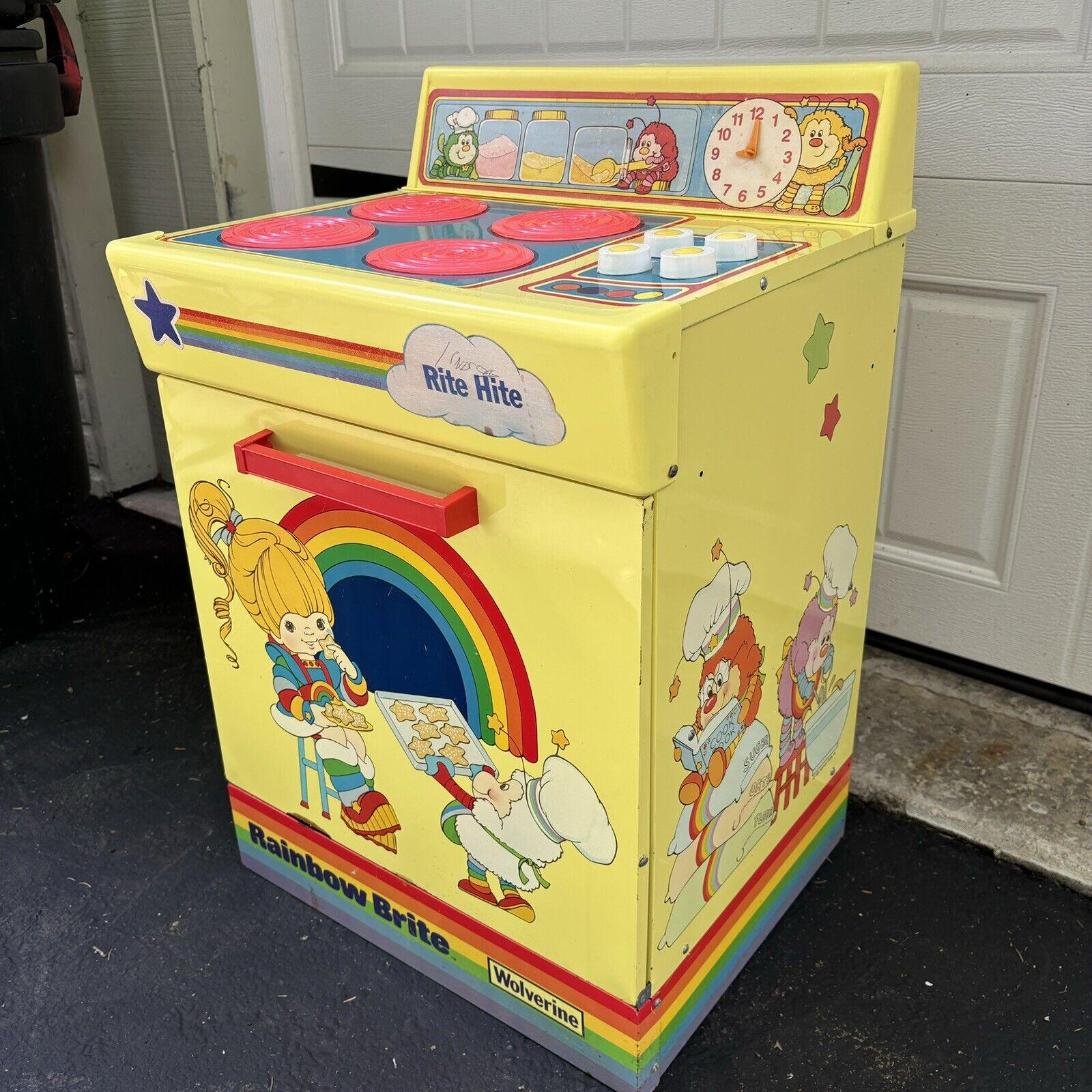 Vintage Rainbow Brite Rite Hite Kitchen Stove Play Set 1980s Metal ...