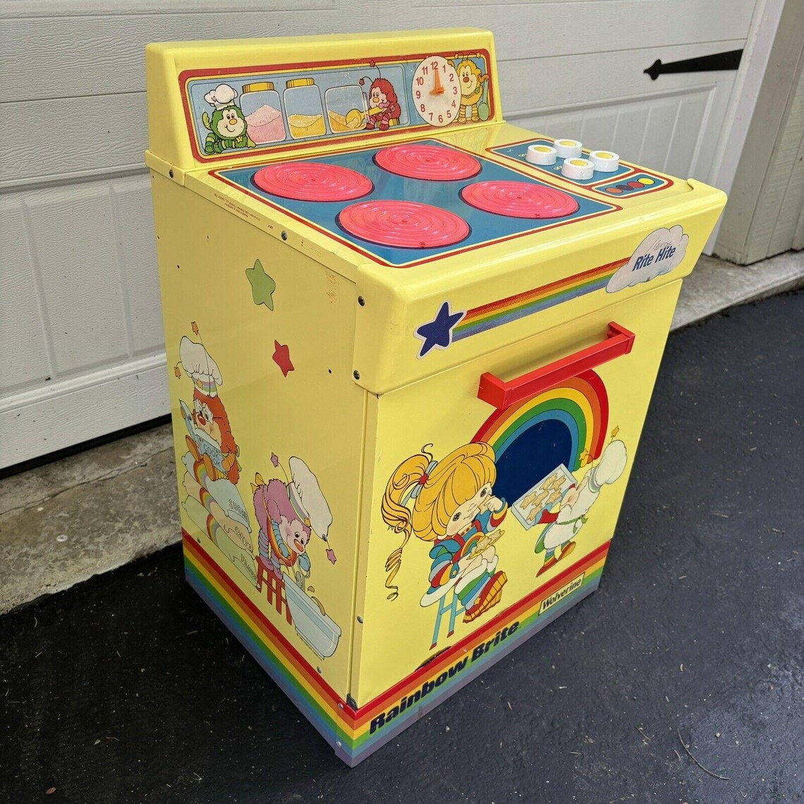Vintage Rainbow Brite Rite Hite Kitchen Stove Play Set 1980s Metal ...