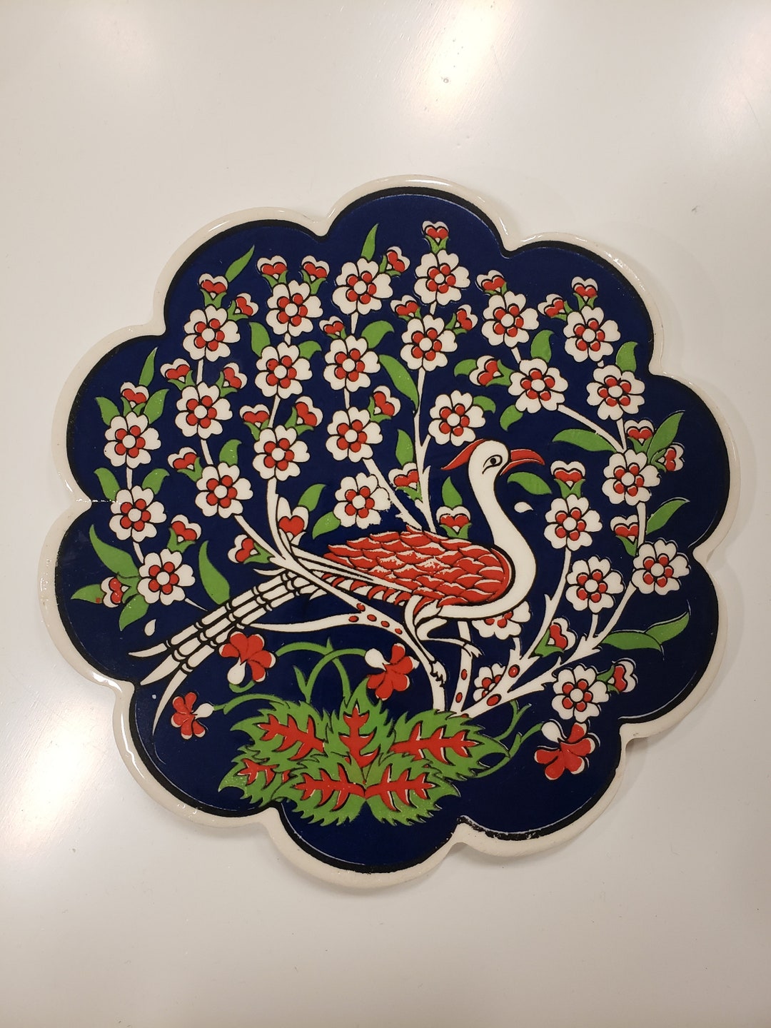 Handmade Turkish Ceramic Daisy Trivet - Etsy