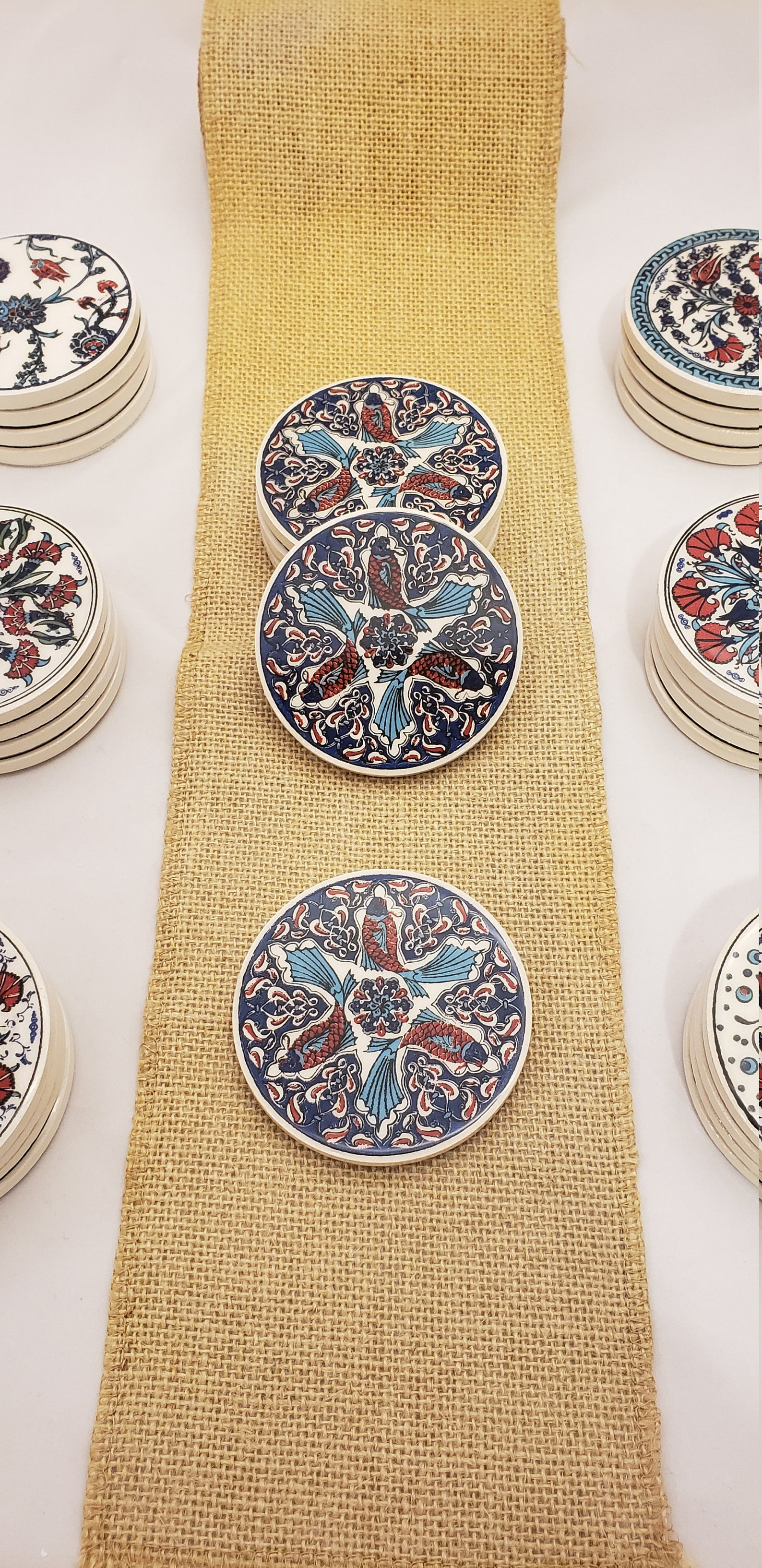 Handmade Turkish Ceramic Coaster - Etsy