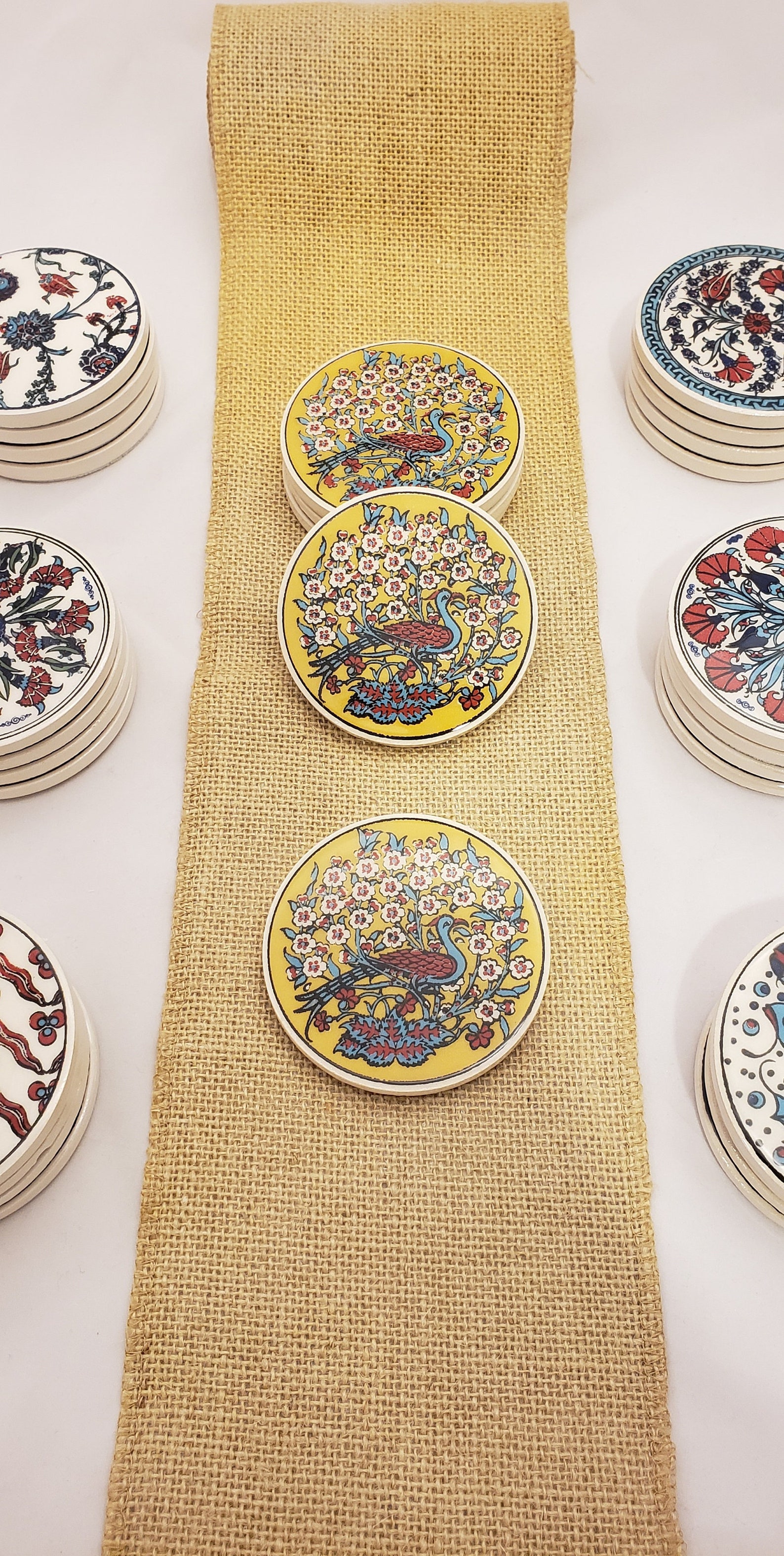 Handmade Turkish Ceramic Coaster - Etsy