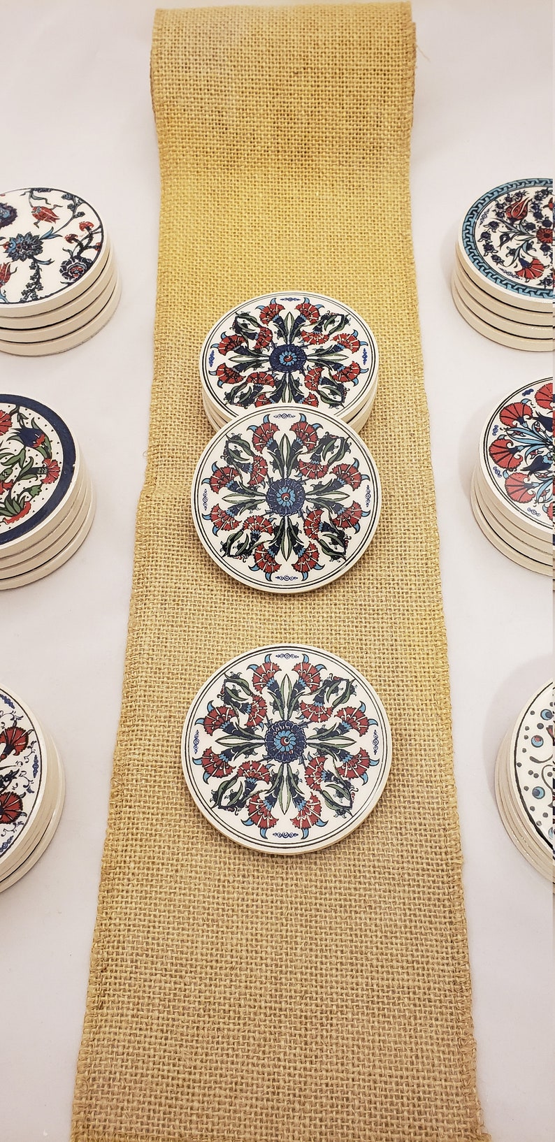 Handmade Turkish Ceramic Coaster - Etsy