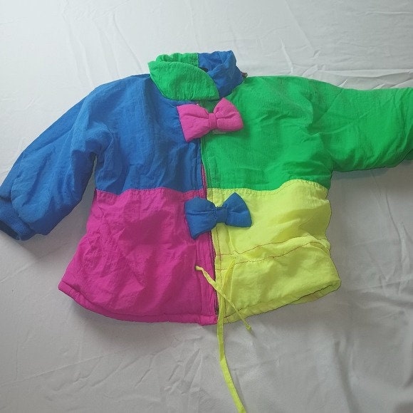 VINTAGE Alpine Color Block 90s Jacket Size 24 Months - Etsy