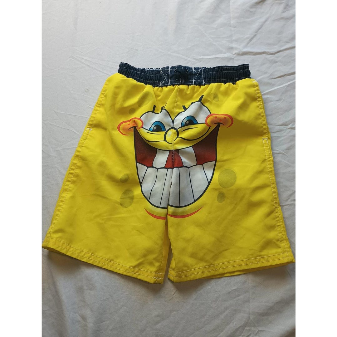 Vintage Y2K Spongebob Squarepants Smile Swim Shorts Size 24 Months - Etsy