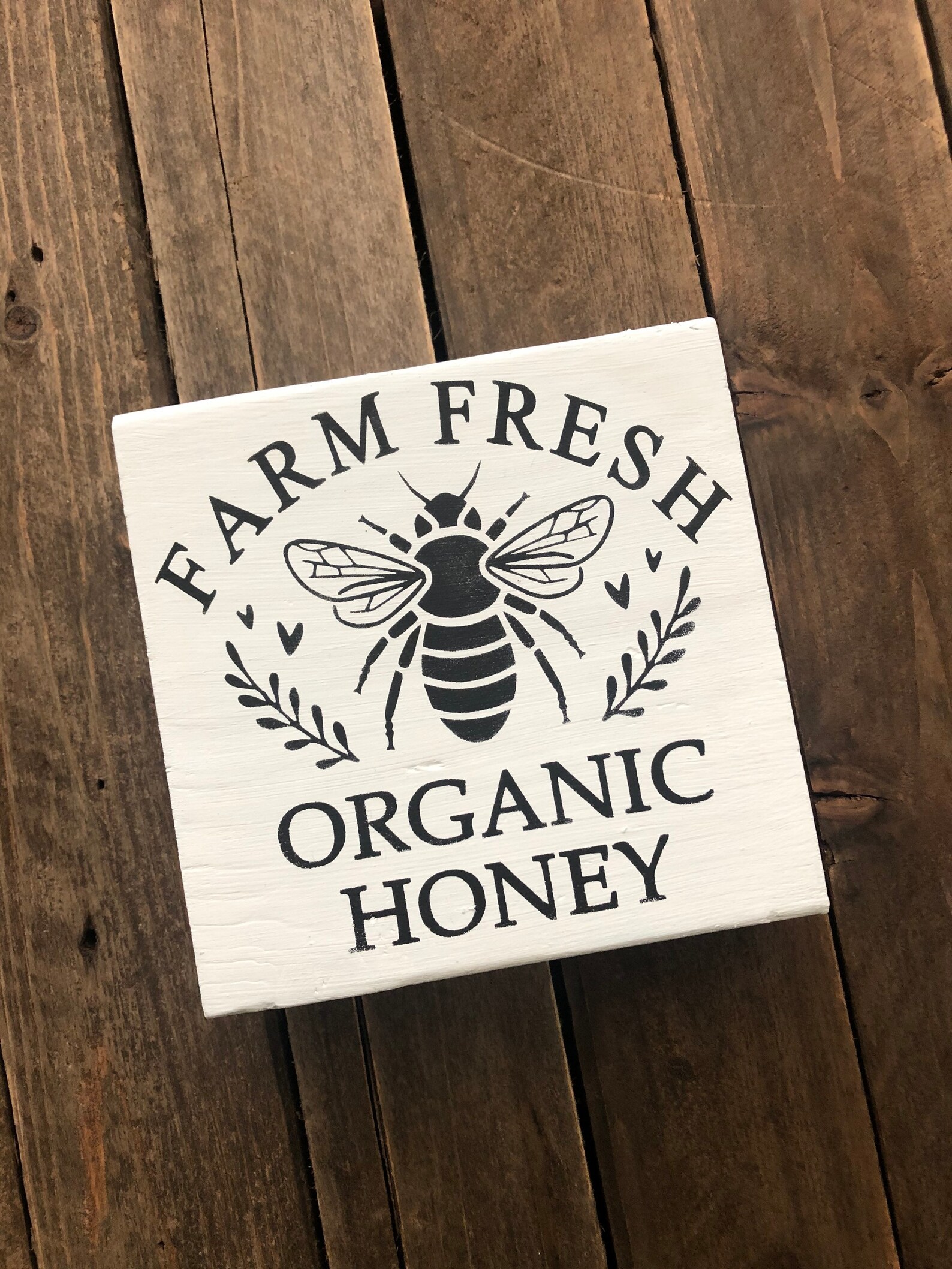 Farm Fresh Wood Sign, Bee Decor, Bee Signs, Bee Decor for Home, Bee ...