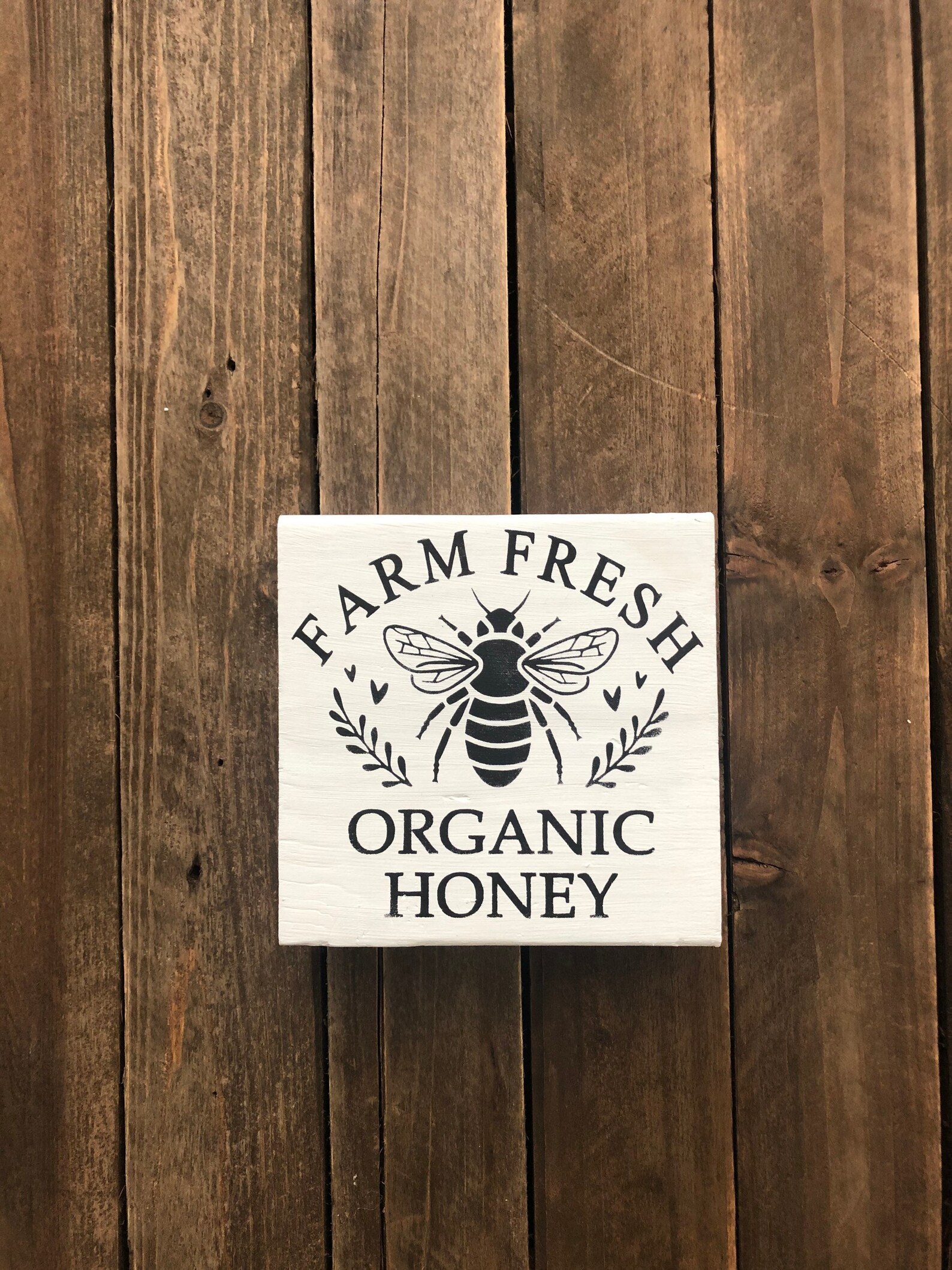 Farm Fresh Wood Sign, Bee Decor, Bee Signs, Bee Decor for Home, Bee ...