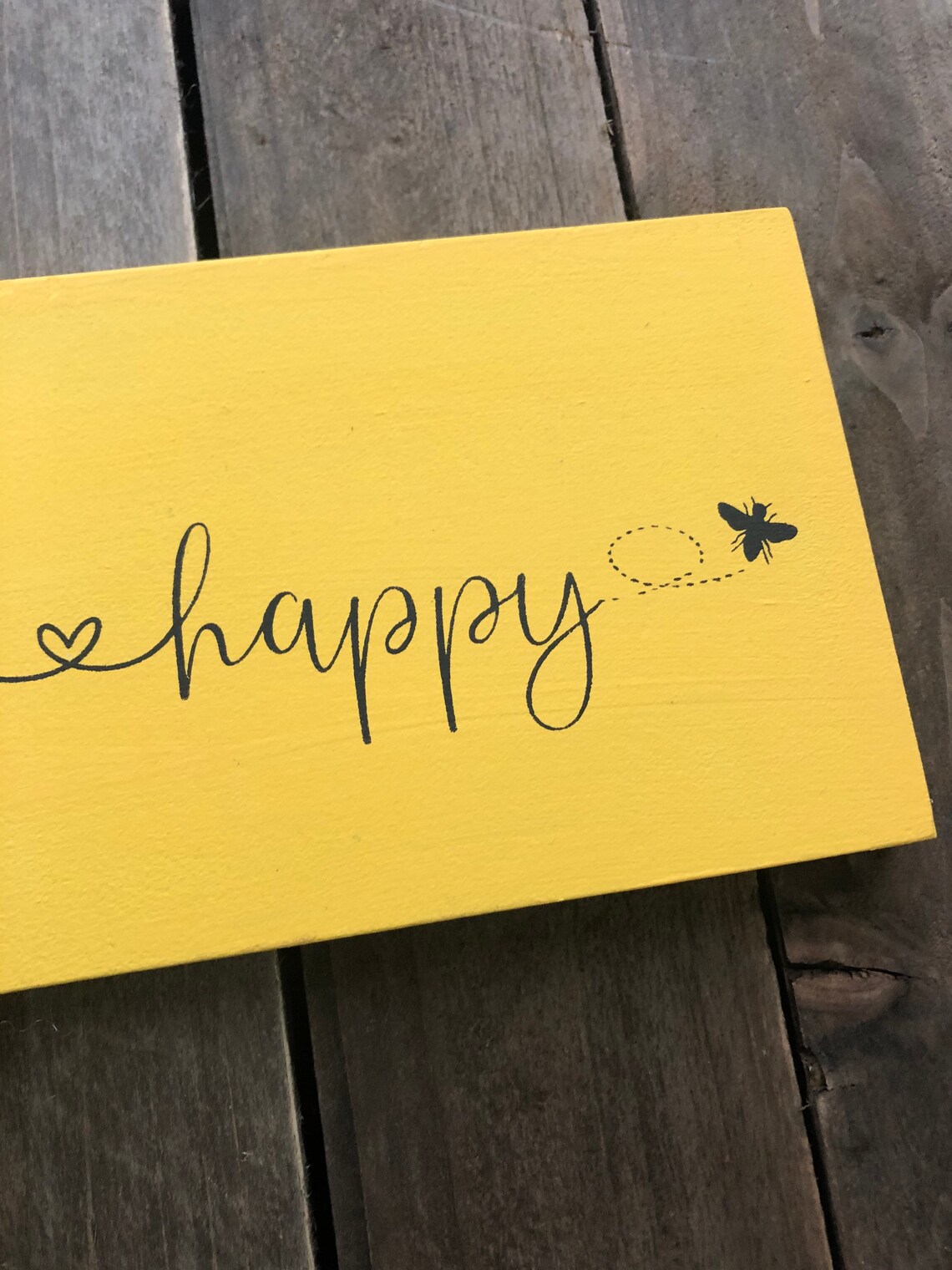 Bee Happy Sign Bee Decor Bee Signs Bee Decor for Home Bee - Etsy