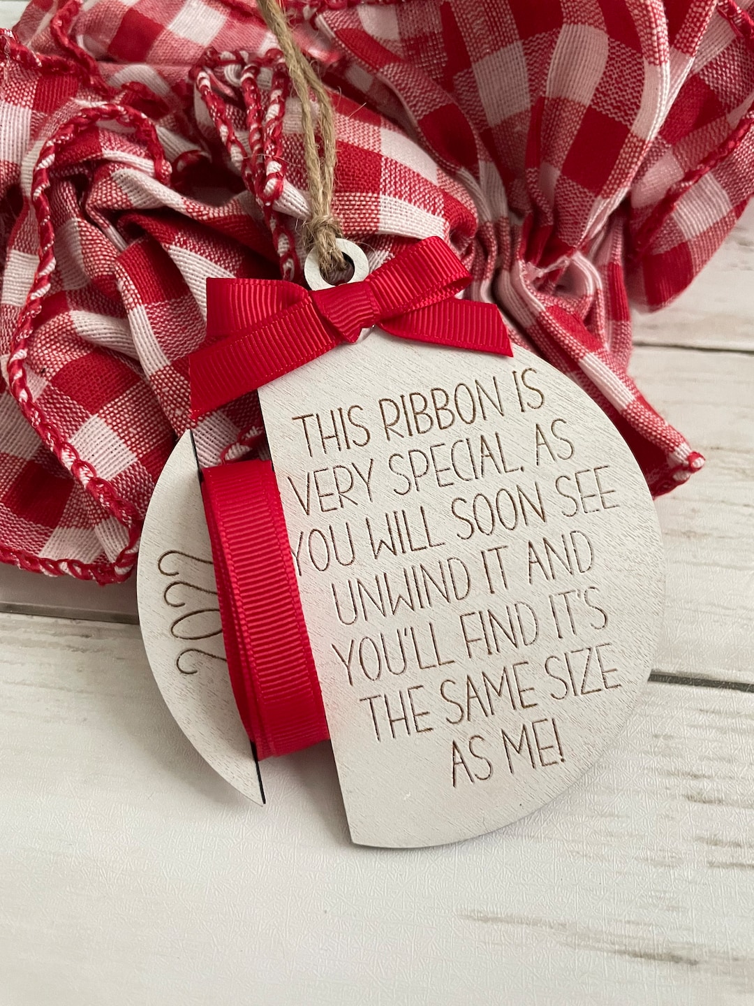 Personalized Holiday Keepsake Ornament, Height Ornament, Personalized ...