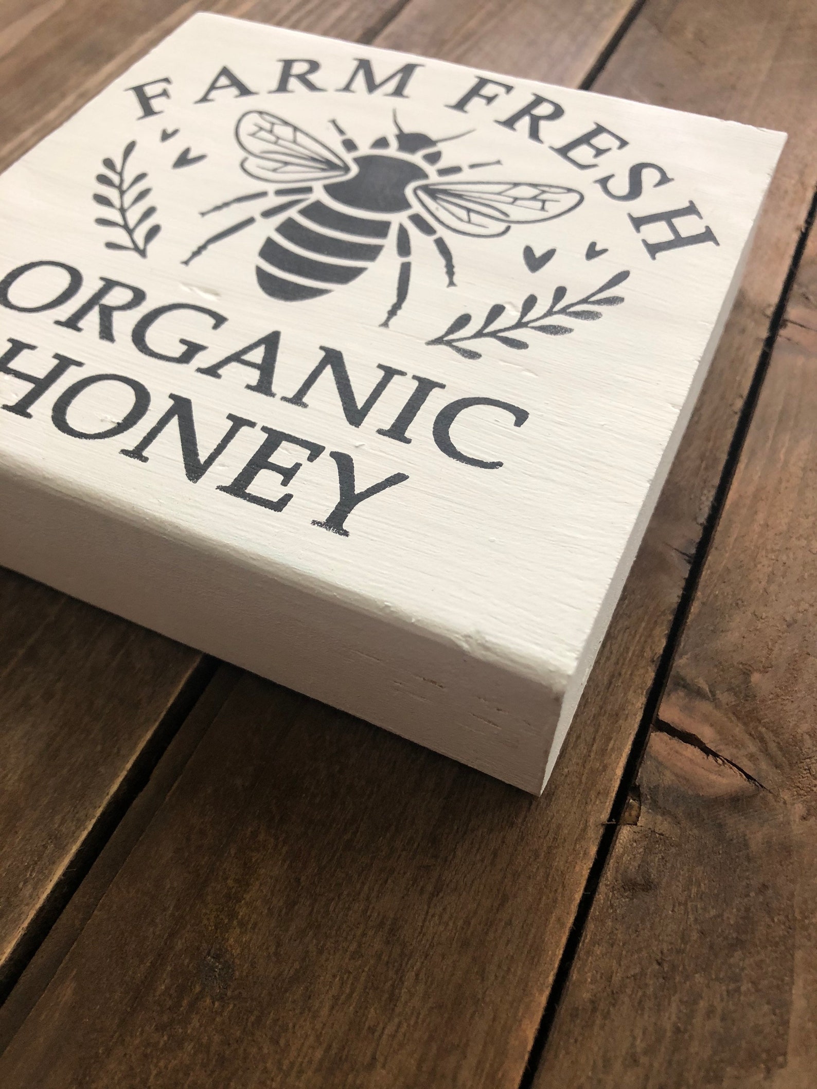 Farm Fresh Wood Sign, Bee Decor, Bee Signs, Bee Decor for Home, Bee ...