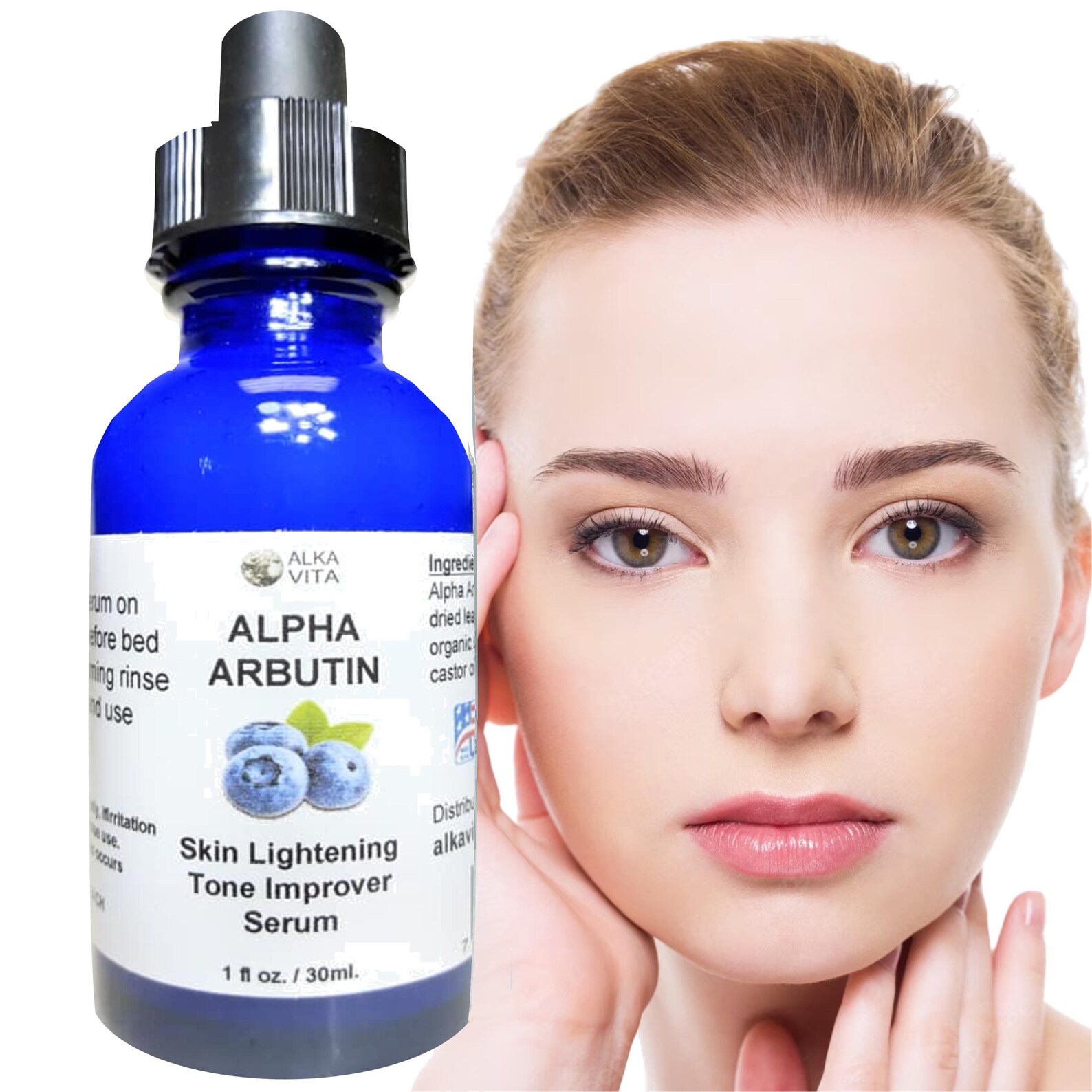 Skin Brightening Alpha Arbutin Blueberry Leaves Facial Serum - Etsy