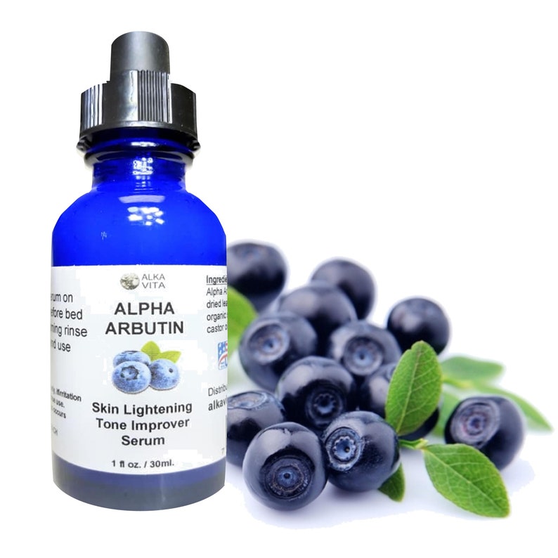 Skin Brightening Alpha Arbutin Blueberry Leaves Facial Serum - Etsy