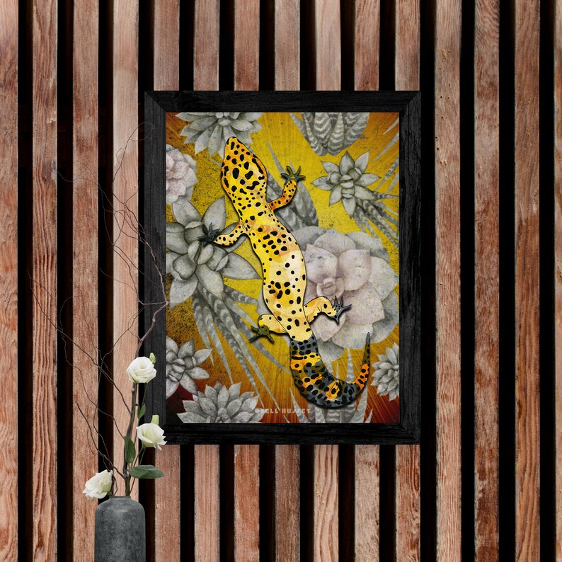 Leopard Gecko 18X24 Inch Poster Print for Gecko Fans Owners - Etsy