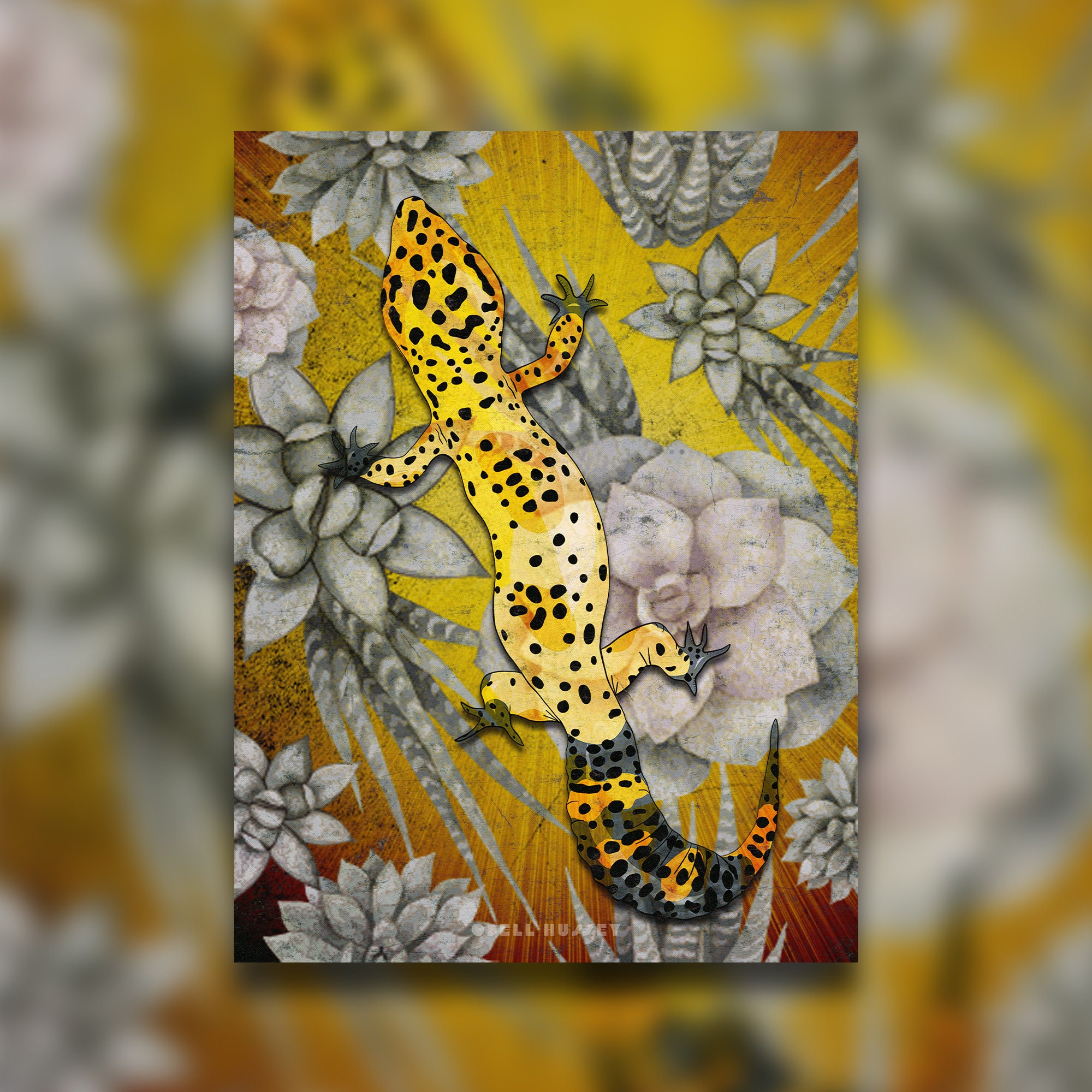 Leopard Gecko 18X24 Inch Poster Print for Gecko Fans Owners - Etsy