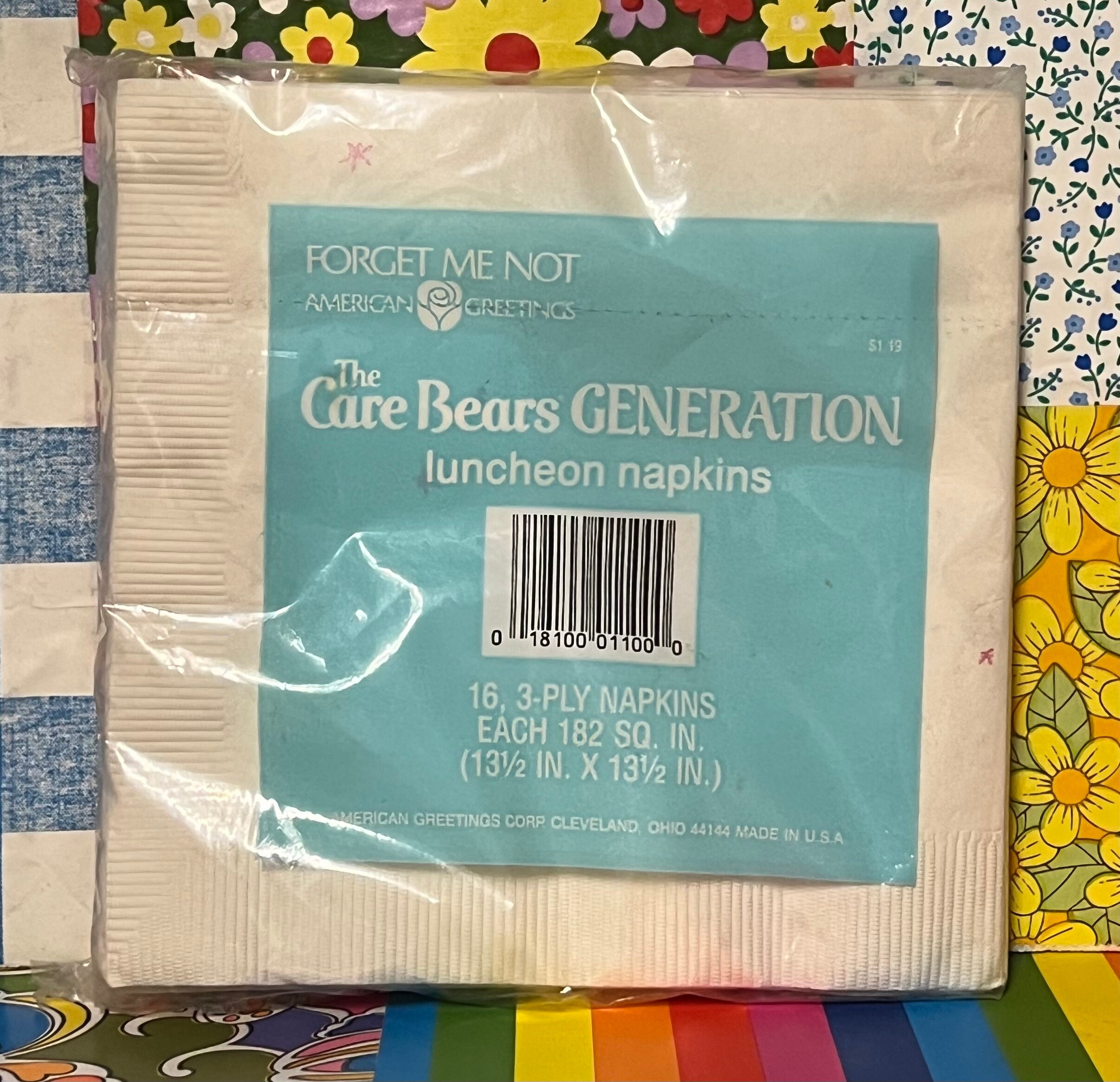 American Greetings Care Bears Generation Luncheon Napkins - Etsy