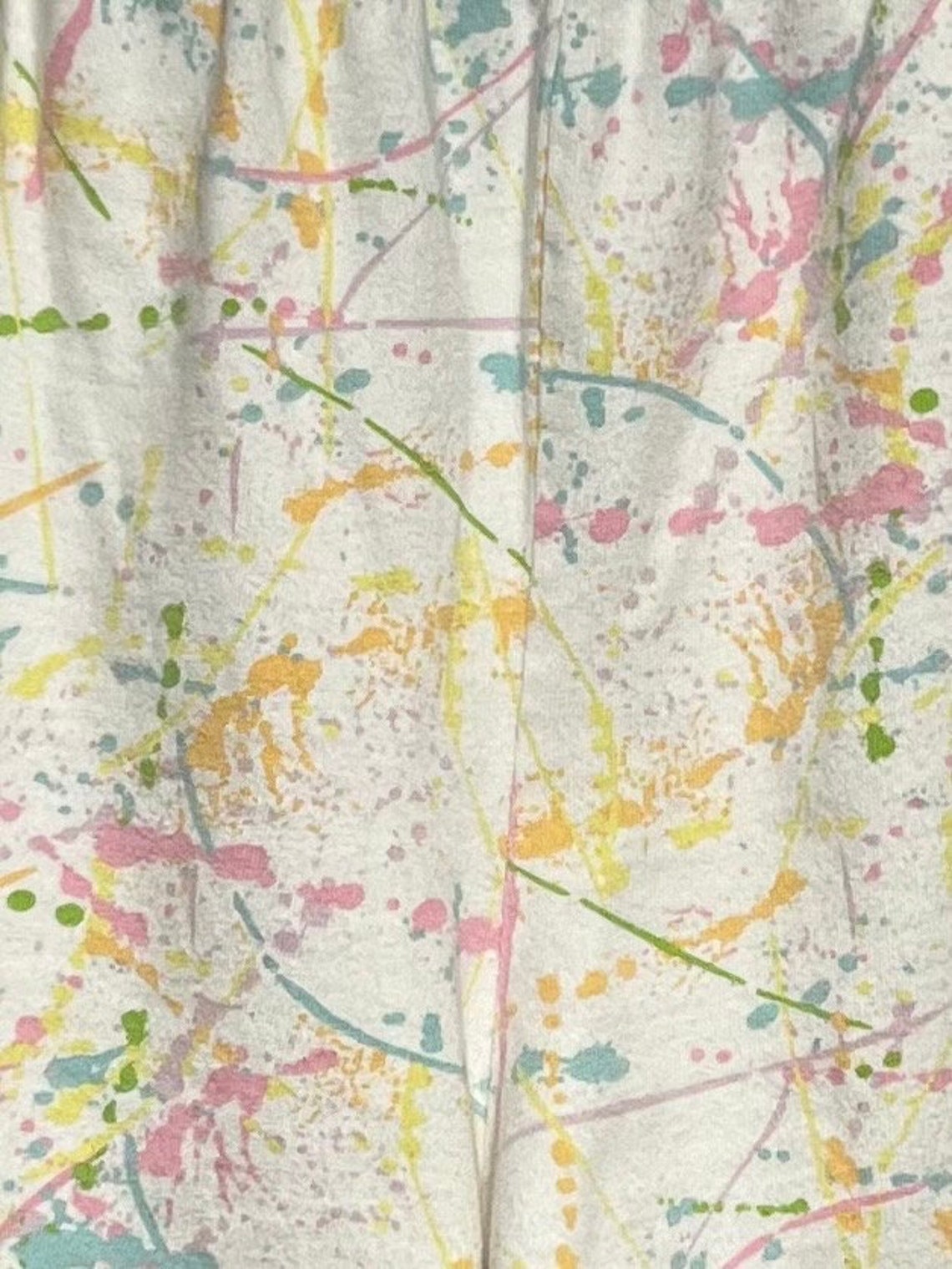 90s Splatter Paint Cotton Shorts - Etsy