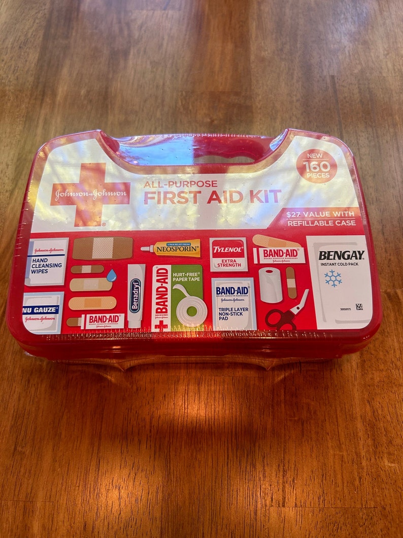 Johnson &johnson All Purpose First Aid Kit - Etsy