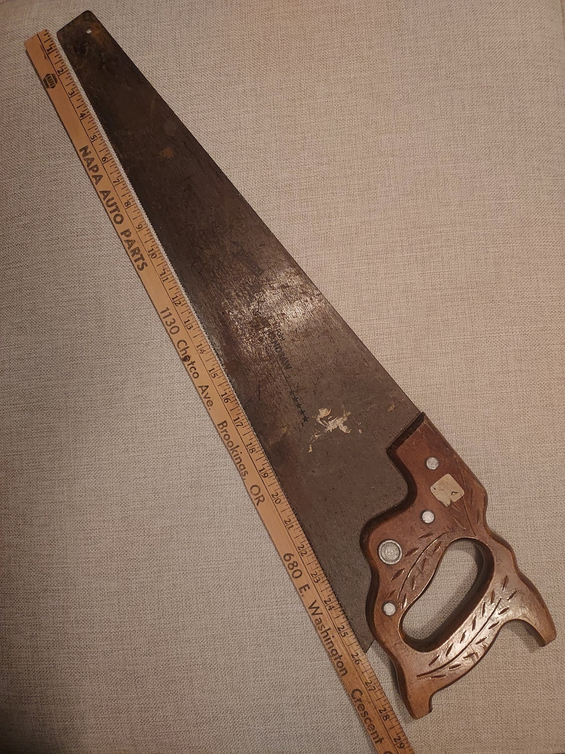 Disston USA Antique 26" Hand Saw 1950s Vintage - Beautiful Condition - Etsy