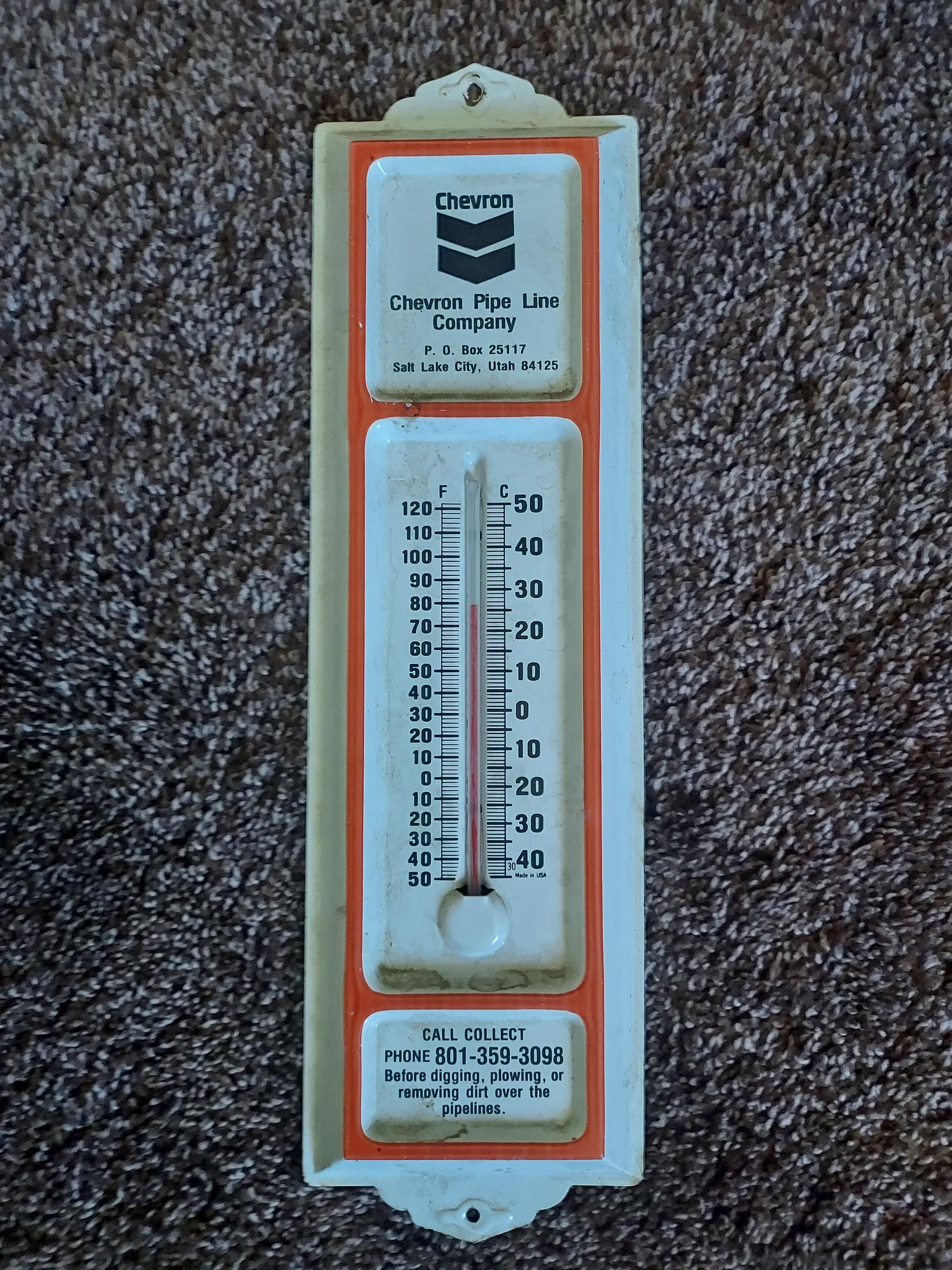 Vintage Thermometer Chevron Metal Wall Hanging - Etsy
