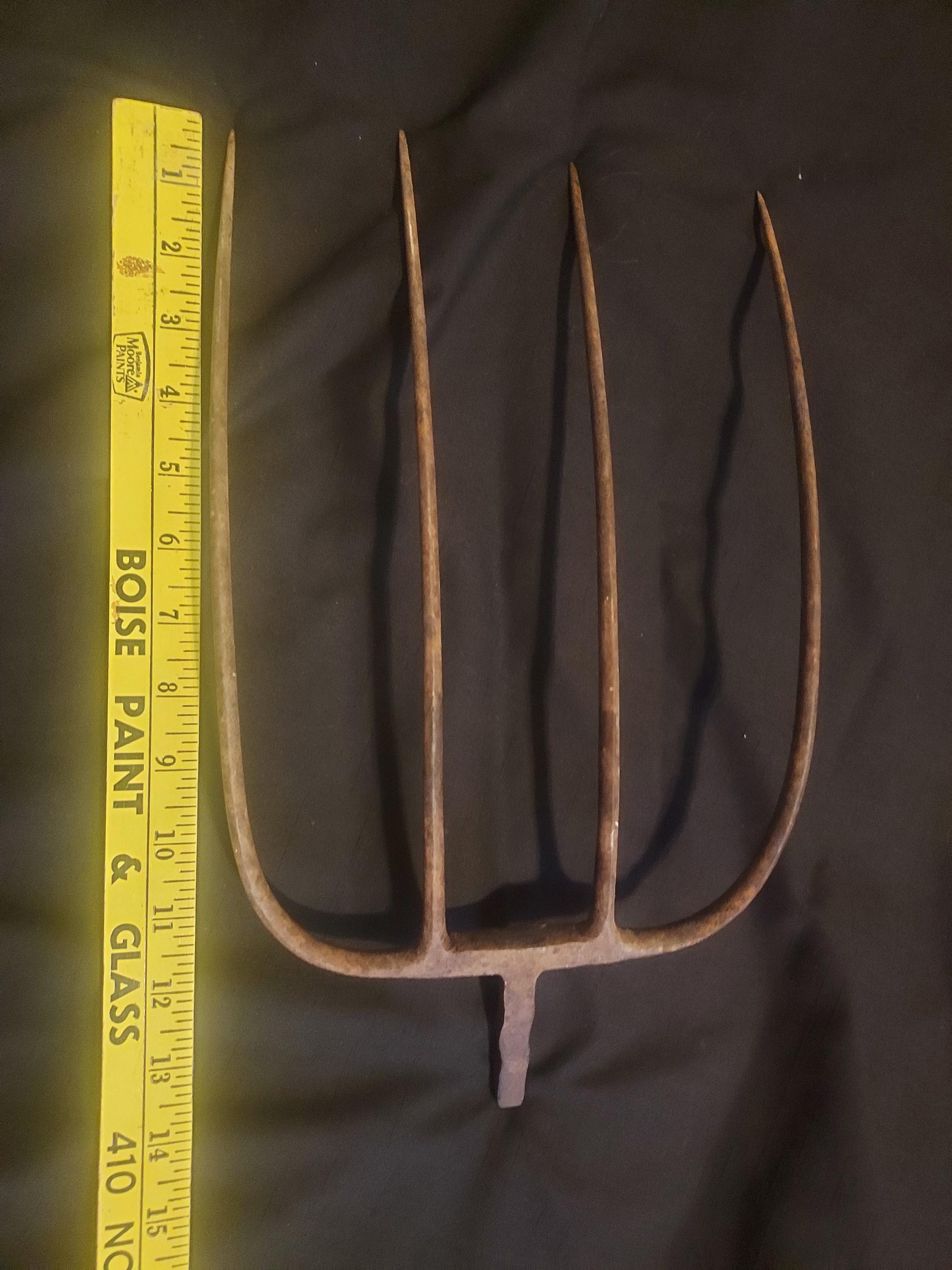 Vintage Antique Primitive Rustic Farm Tool 4 Tine Pitchfork Head - Etsy