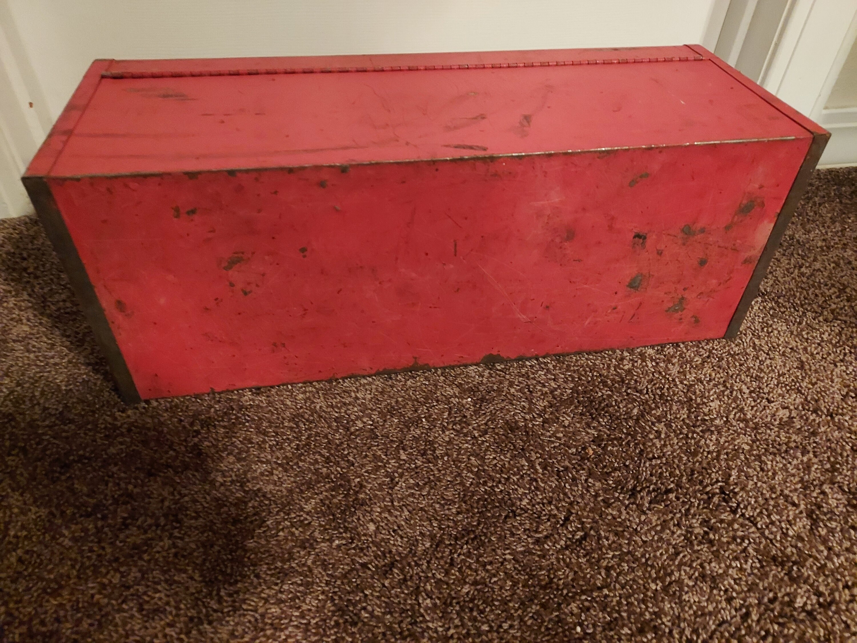 Vintage Kennedy KK-19 Red Tool Box With Gray Removable Tray 19x7x7 ...