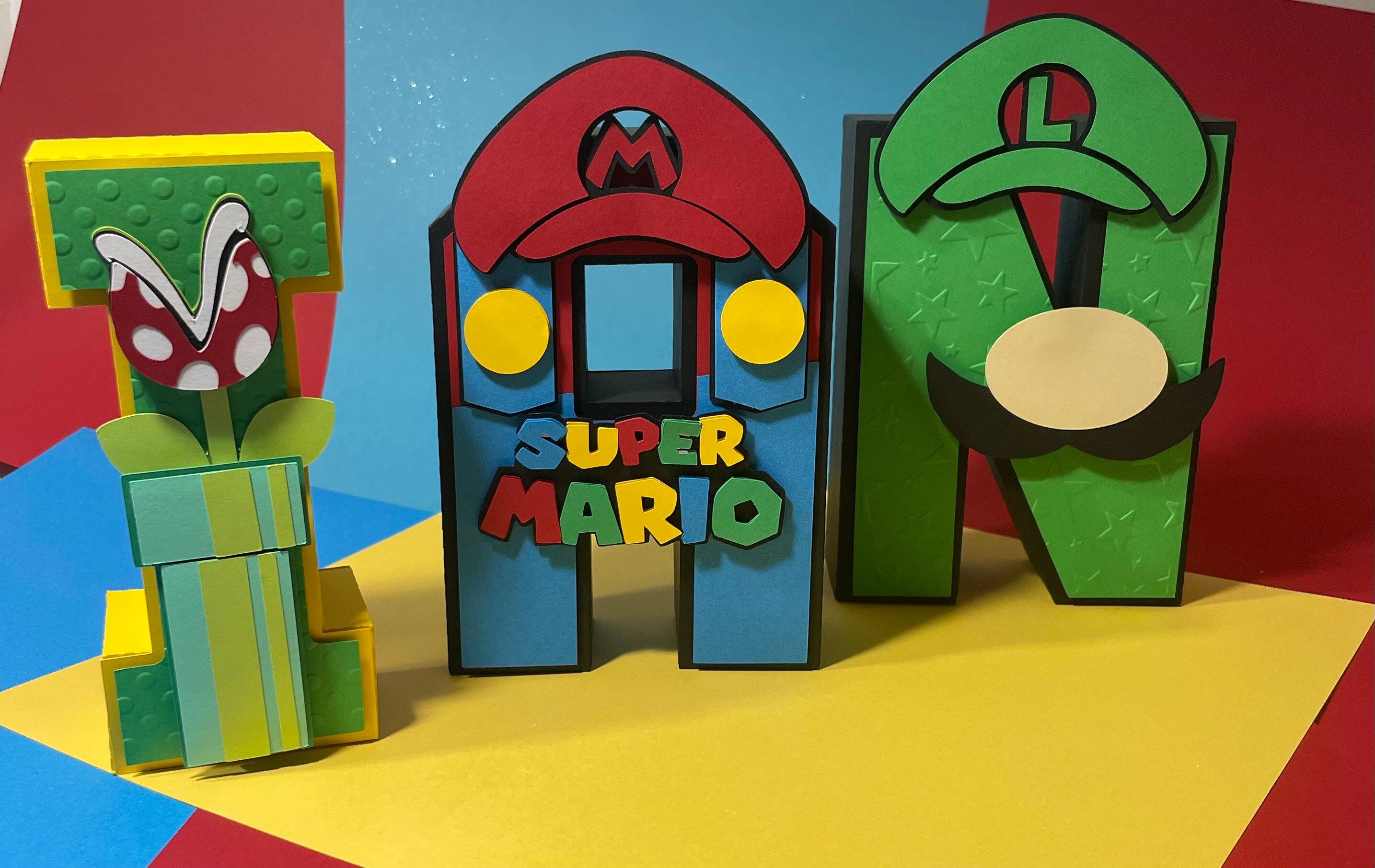 3d Letter Mario Bros, Mario Bros, 3d Letter - Etsy