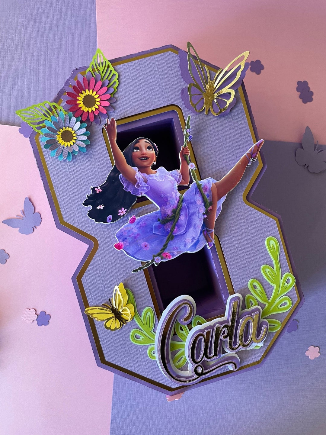 Isabella 3D Letter, 3D Letter Charm, Charm Party Decorations, Charm ...